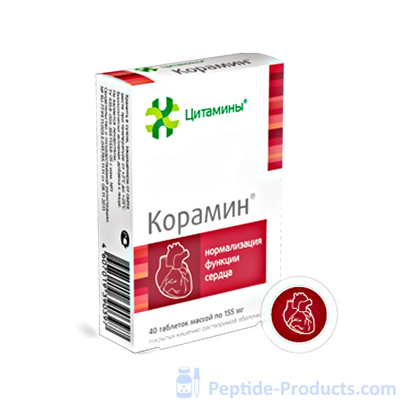 CORAMIN® - natural peptide bioregulator for the cardiac muscle.