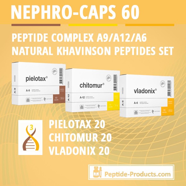 NEPHRO-CAPS 60 - natural peptide complex for urinary system in capsules.
