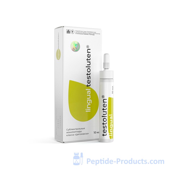 Lingual Testoluten® is a natural Khavinson peptide complex sublingual ...